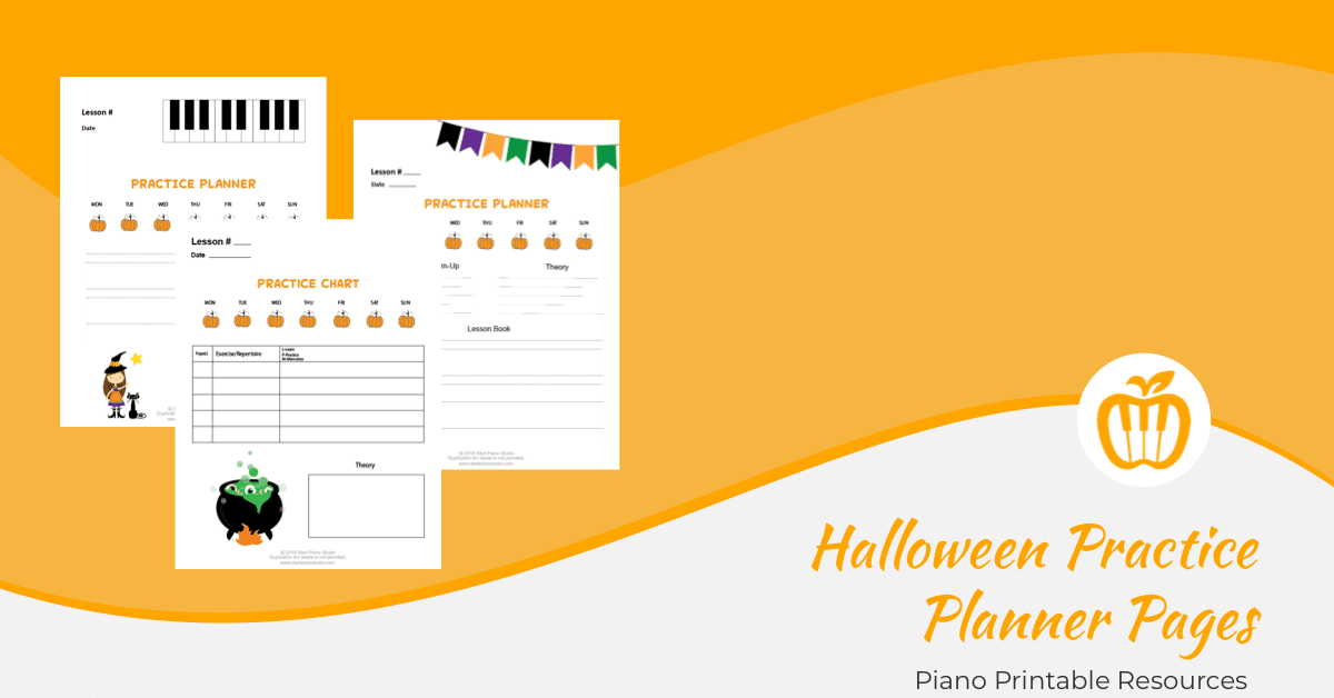 Halloween Practice Assignment Sheets - Piano Heroes | Piano Teaching ...