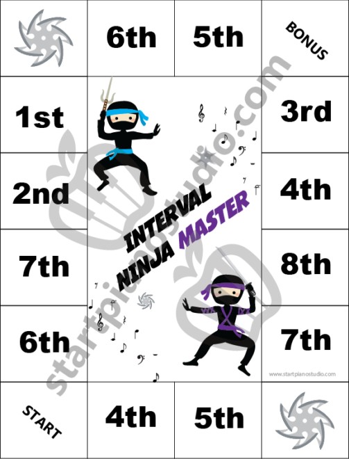 Interval Ninja Bundle - Piano Heroes | Piano Teaching Resources