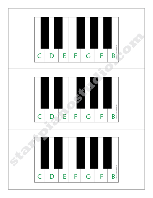 Keys Flash Cards - Piano Heroes | Piano Teaching Resources