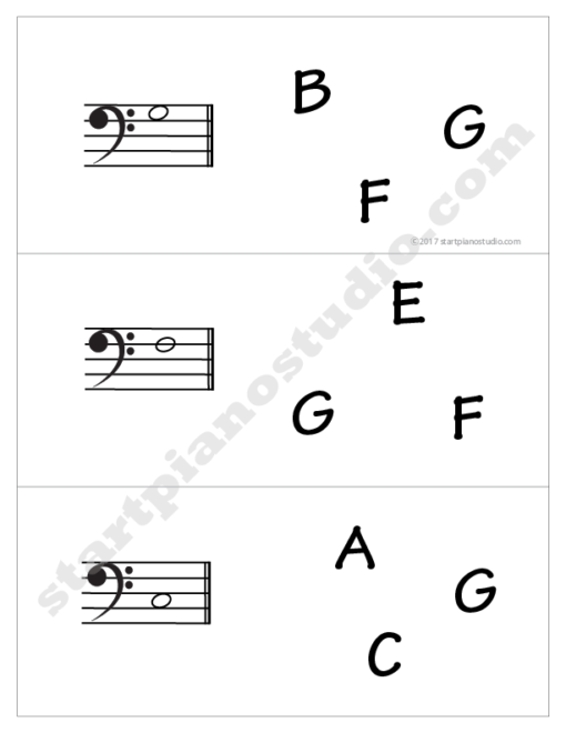 Note Matching Treble Clef and Bass Clef Cards - Piano Heroes | Piano ...