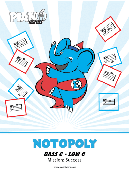 Notopoly (Treble C - High C) - Mission Adventure - Piano Heroes