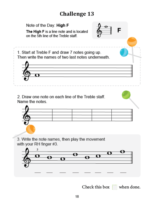 20 DAY Treble Clef Candy Shop Challenge - Piano Heroes