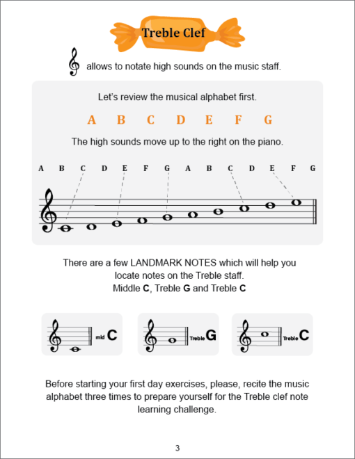 20 Day Treble Clef Candy Shop Challenge – Sweeten Your Students' Note ...