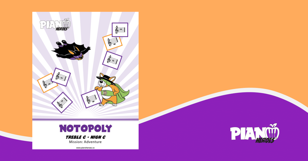 Notopoly (Treble C – High C): Mission Adventure 🎹 - Piano Heroes ...