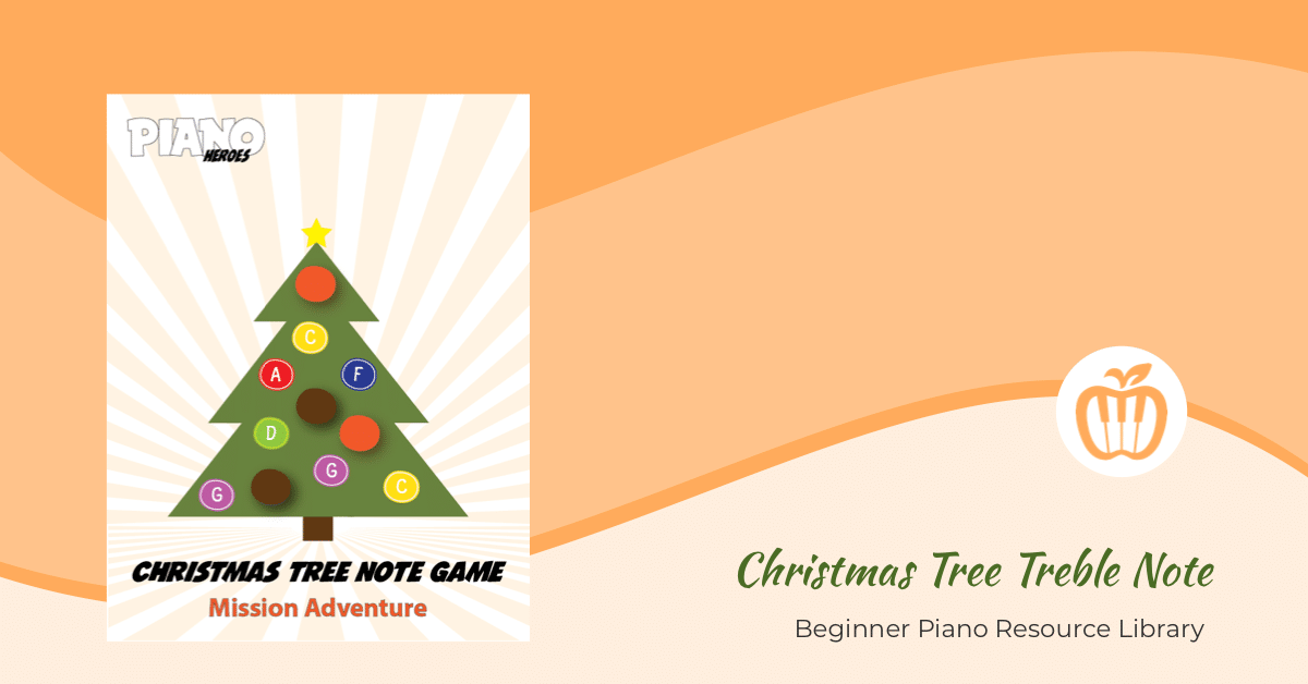 Christmas Tree Treble Note Game (Mission Adventure) - Piano Heroes