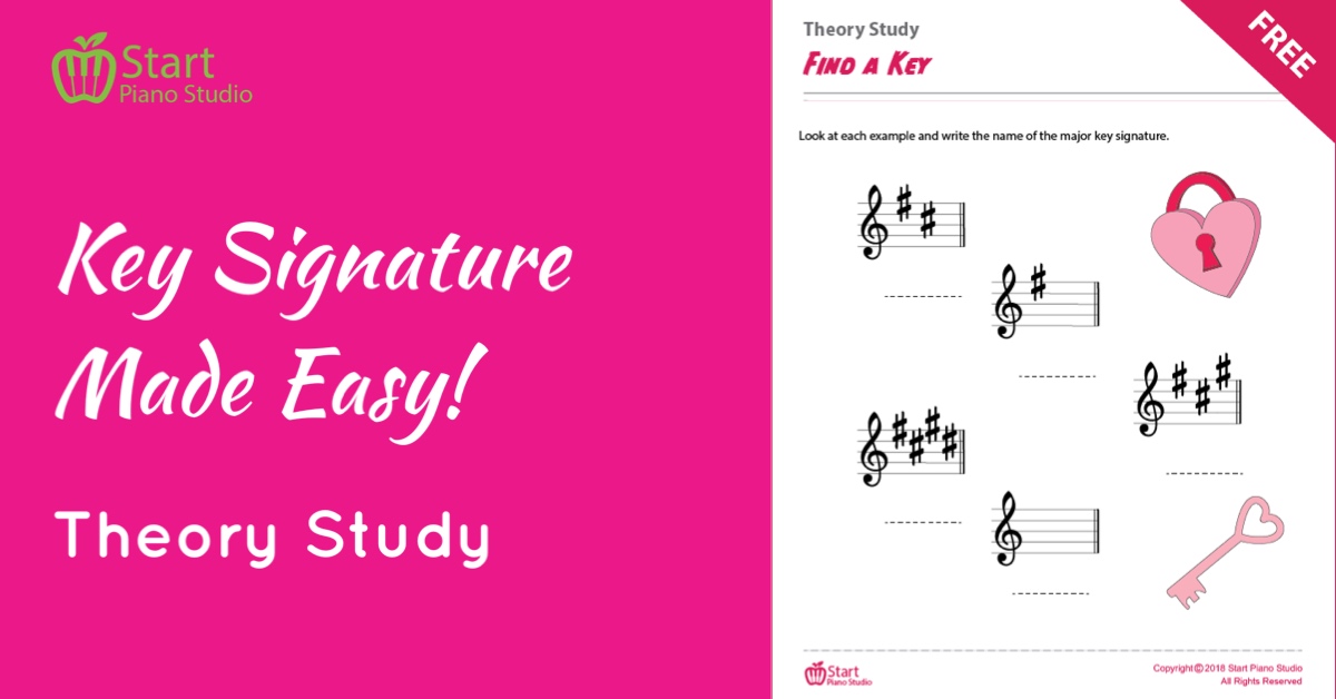 Find a Key Theory Study - Piano Heroes | Piano Teaching Resources