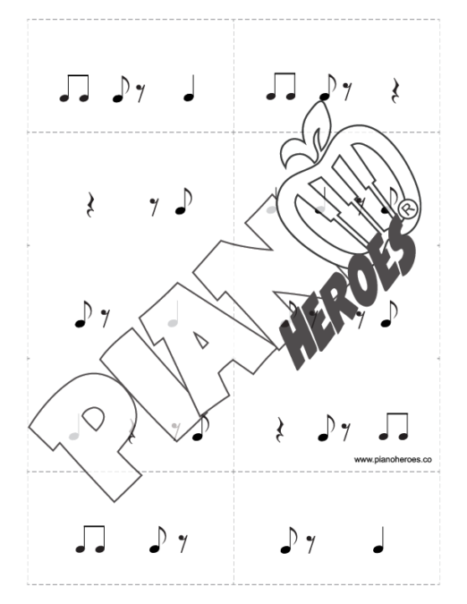 Winter Rhythm Race (Level 5) - Piano Heroes | Piano Teaching Resources