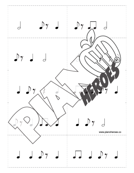 Winter Rhythm Race (Level 5) - Piano Heroes | Piano Teaching Resources