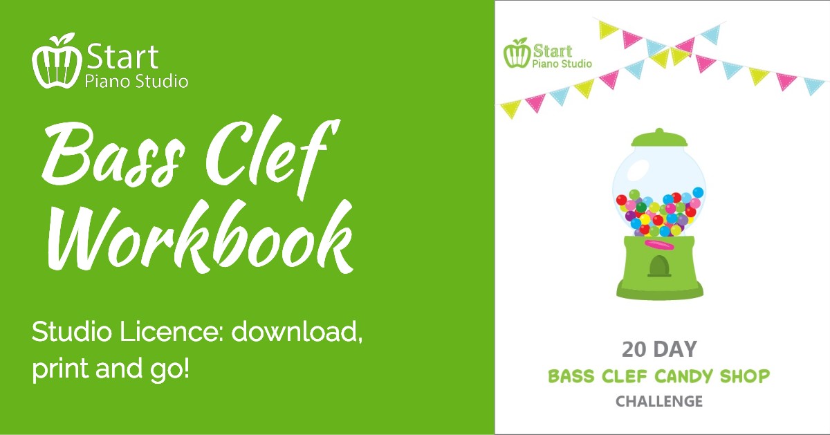 20 Day Bass Clef Candy Shop Challenge – Sweeten Your Students' Bass ...