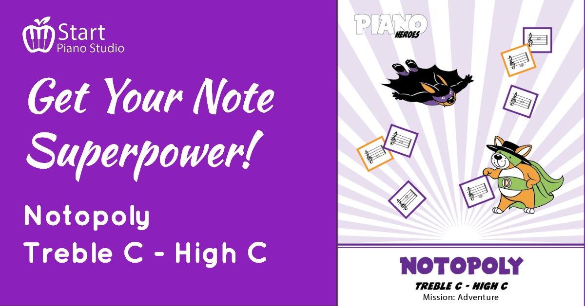 Notopoly (Treble C - High C) - Mission Adventure - Piano Heroes