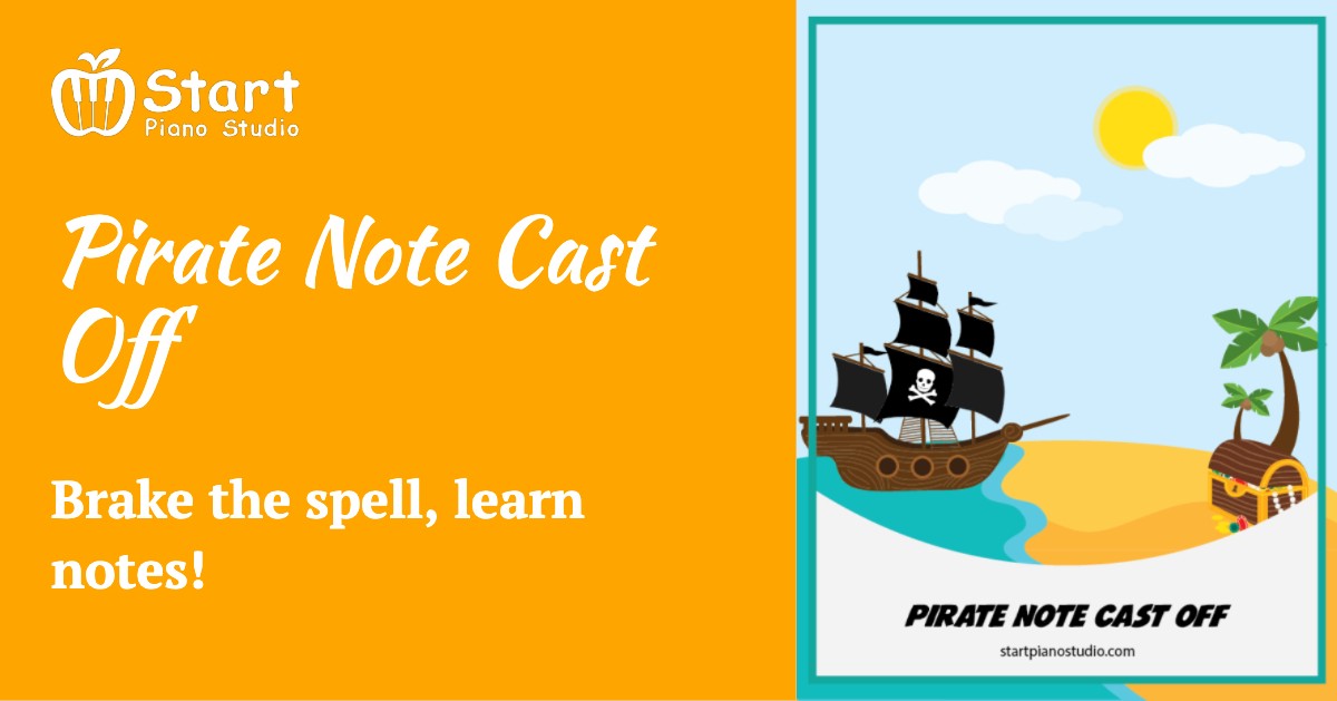 Pirate Note Cast Off - Piano Heroes | Piano Teaching Resources