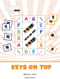 Keyboard Geography with Keys on Top Game - Piano Heroes | Piano ...