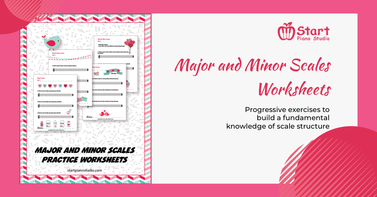 Major and Minor Scale Worksheets - Piano Heroes | Piano Teaching Resources