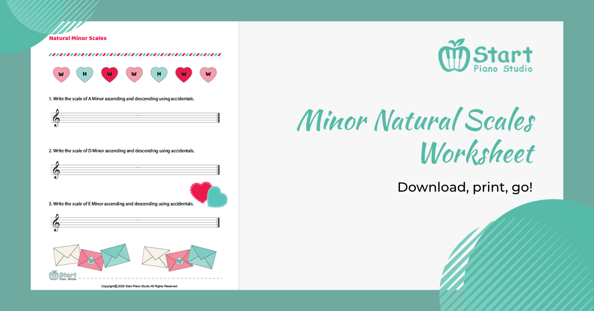 Minor Natural Scales - Piano Heroes | Piano Teaching Resources