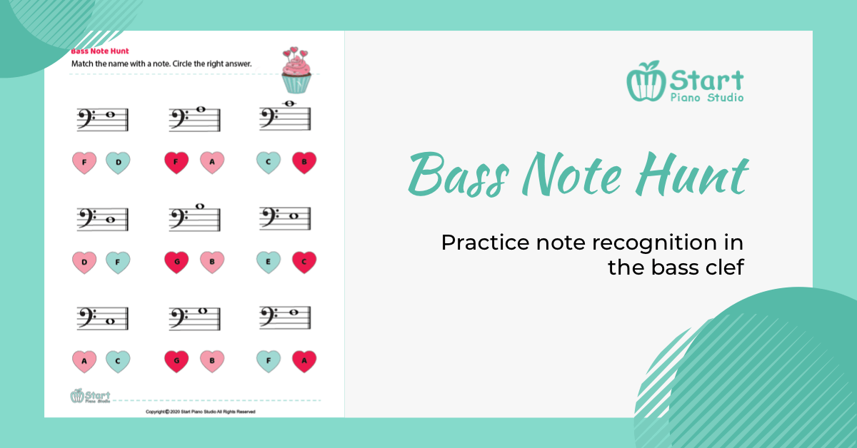 Bass Note Hunt - Piano Heroes | Piano Teaching Resources