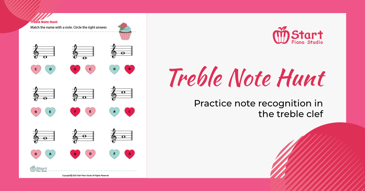 Treble Note Hunt - Piano Heroes | Piano Teaching Resources
