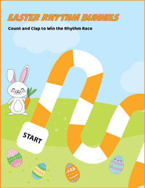 Easter Rhythm Bunnies - Piano Heroes | Piano Teaching Resources