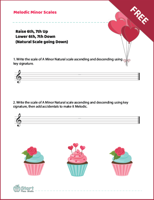 Minor Melodic Scales - Piano Heroes