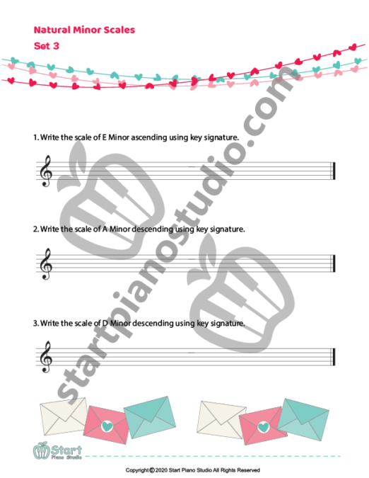 Major and Minor Scale Worksheets - Piano Heroes | Piano Teaching Resources