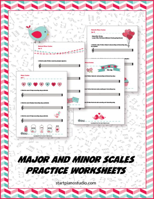Major and Minor Scale Worksheets - Piano Heroes | Piano Teaching Resources