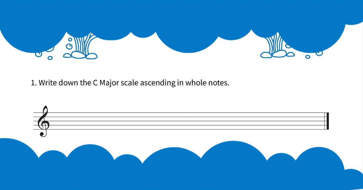 C-Intervals Worksheet for Summer Piano Lessons - Piano Heroes