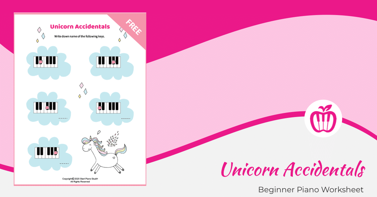 Unicorn Accidentals - Piano Heroes | Piano Teaching Resources