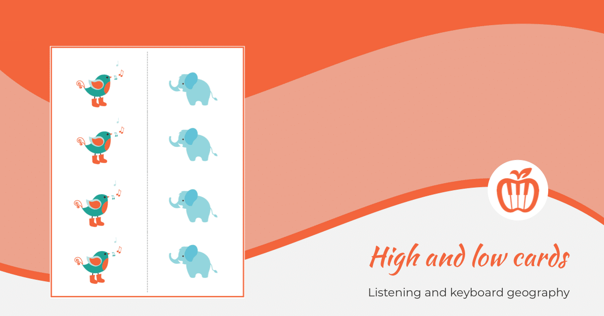 High and Low Cards - Piano Heroes | Piano Teaching Resources
