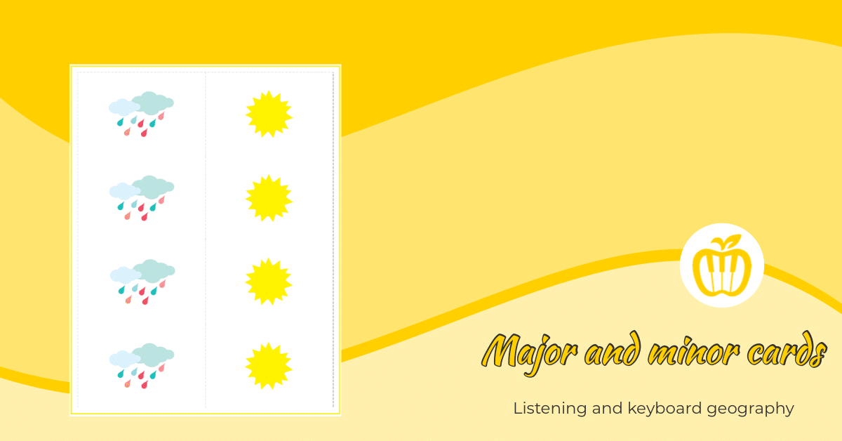 Major and Minor Cards - Piano Heroes | Piano Teaching Resources