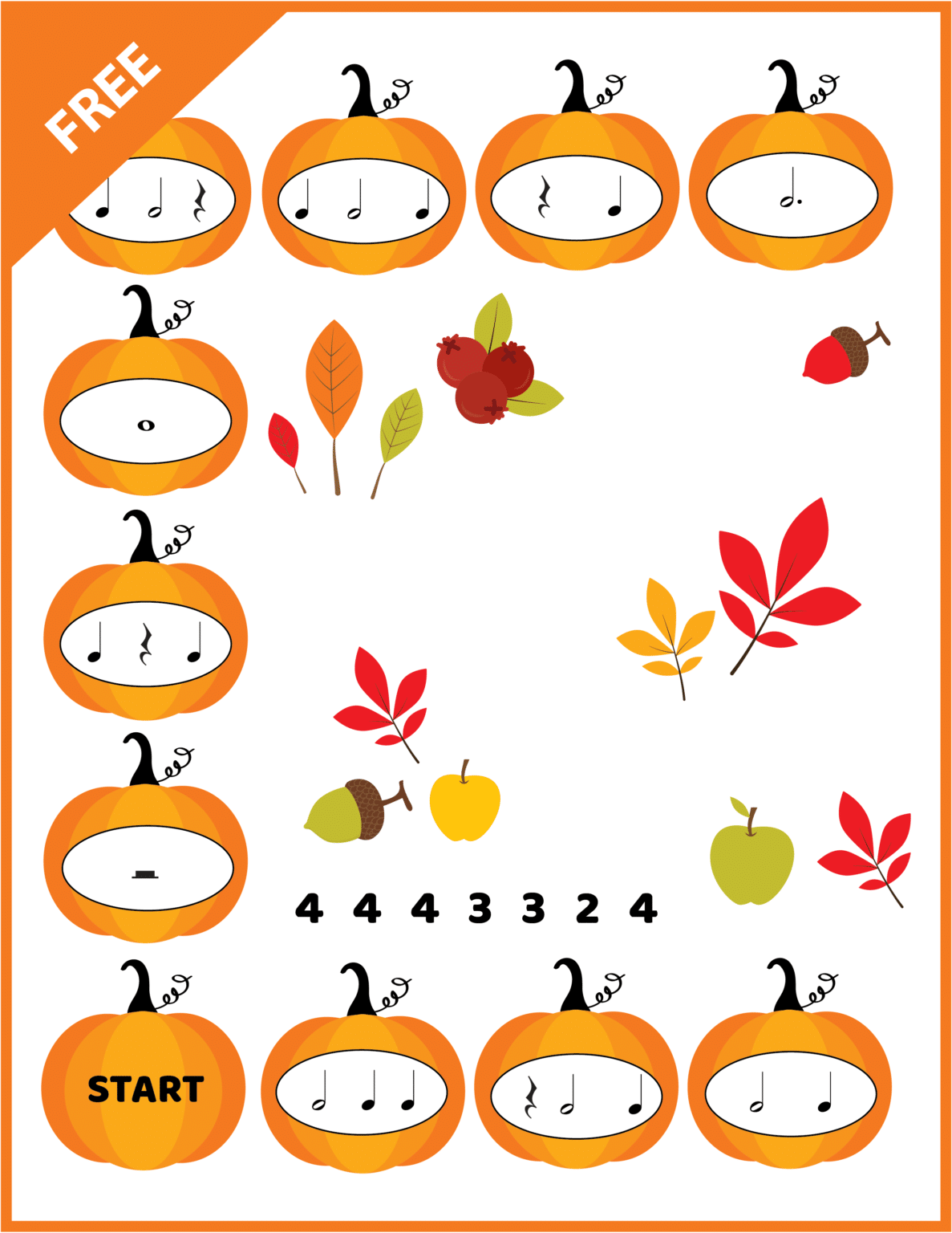 Pumpkin Rhythm Patch - Piano Heroes