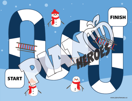 Winter Rhythm Snowmen (Level 4) - Piano Heroes | Piano Teaching Resources