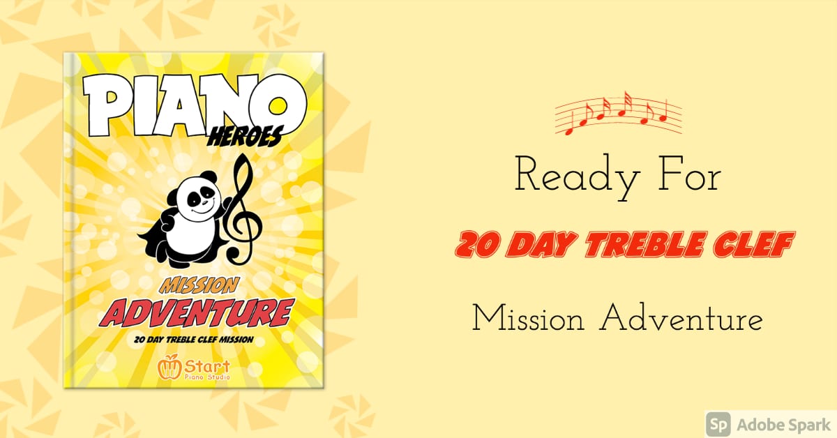 Mission Adventure: 20 Day Treble Clef Mission - Piano Heroes | Piano ...