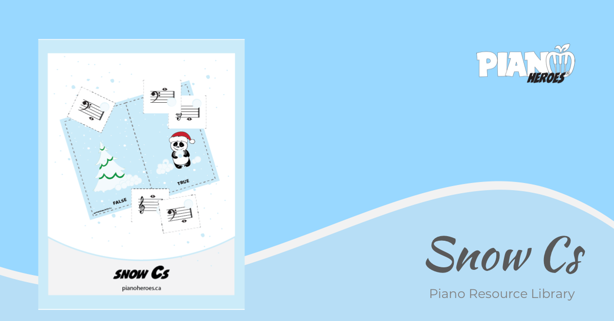 Snow C - Piano Heroes | Piano Teaching Resources