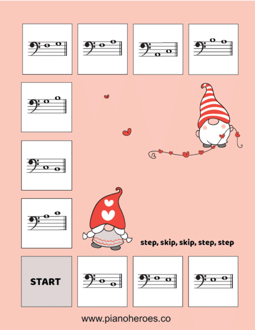 Step Skip Repeat Reinforcing Pre-intervalic Music Reading - Piano Heroes