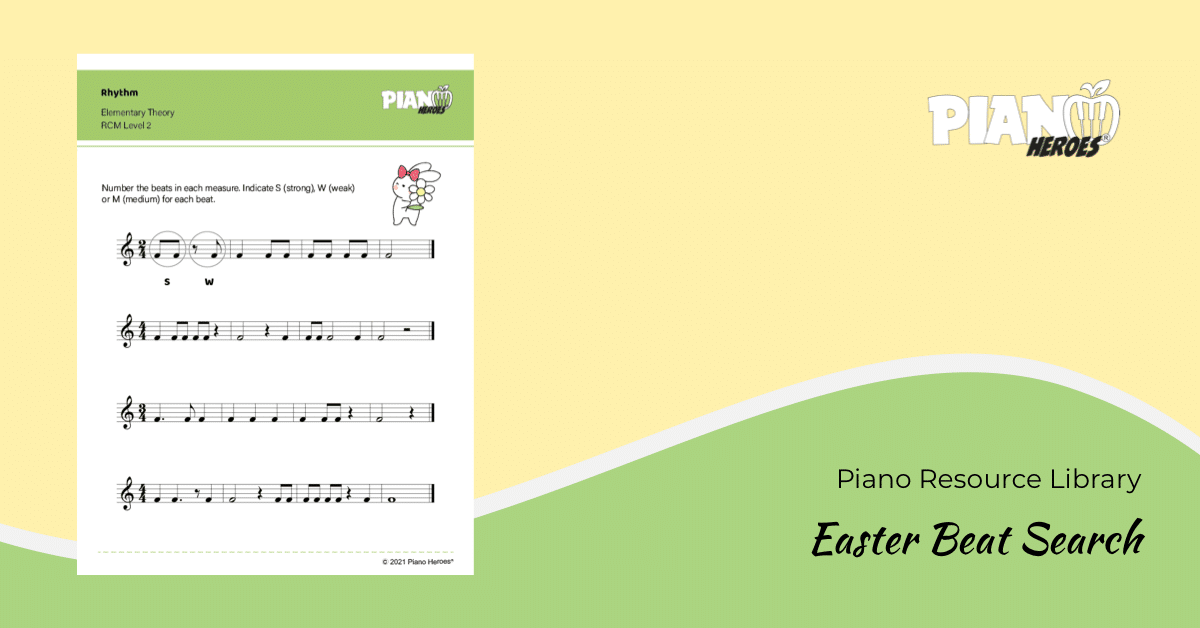 Easter Beat Call - Piano Heroes | Piano Teaching Resources