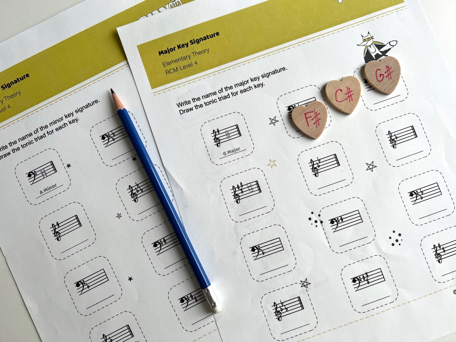 Major and Minor Key Signature Worksheets - Piano Heroes | Piano ...