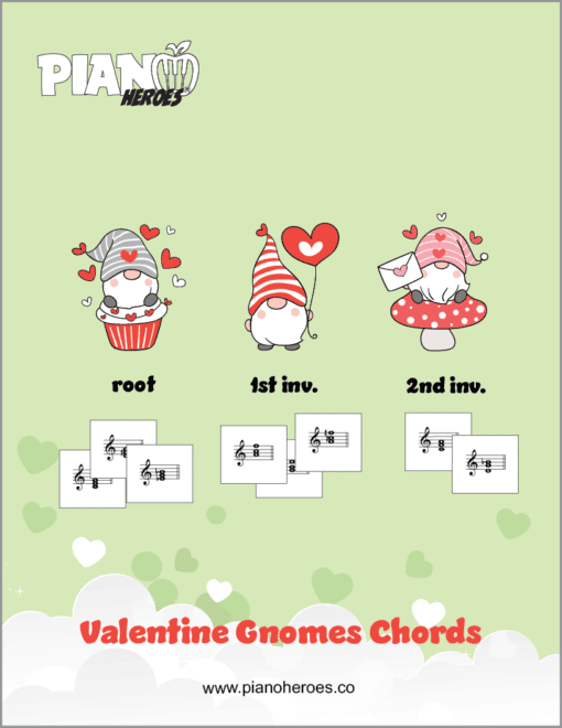 Valentine Interval Bingo - Piano Heroes