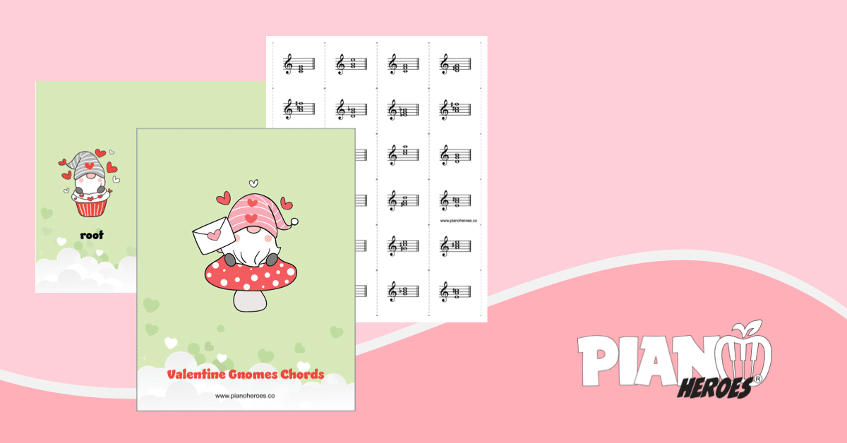 Valentine Gnomes Chords - Piano Heroes | Piano Teaching Resources
