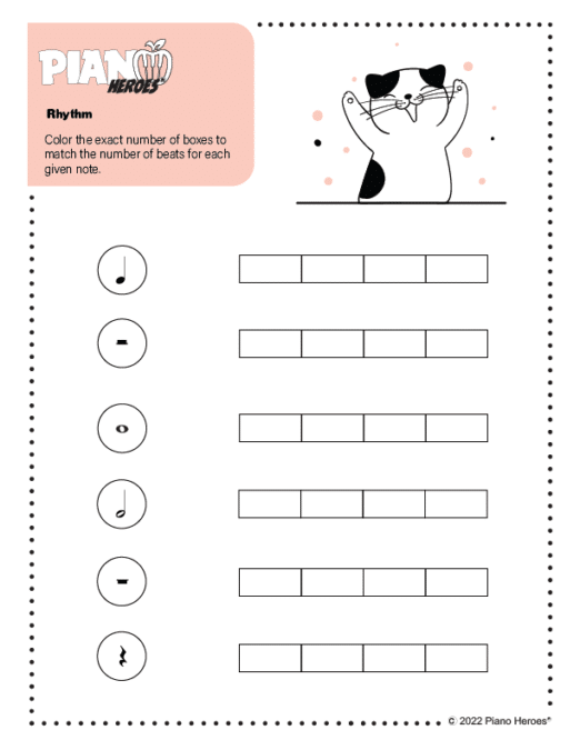 Note Value Kittens - Piano Heroes