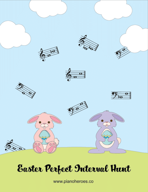 Easter Perfect Interval Hunt - Piano Heroes