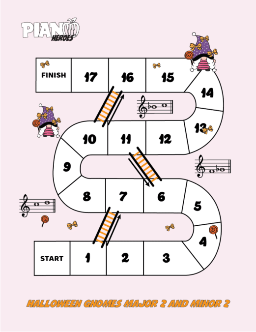 Halloween Gnomes Major 2nd and Minor 2nd - Piano Heroes | Piano ...