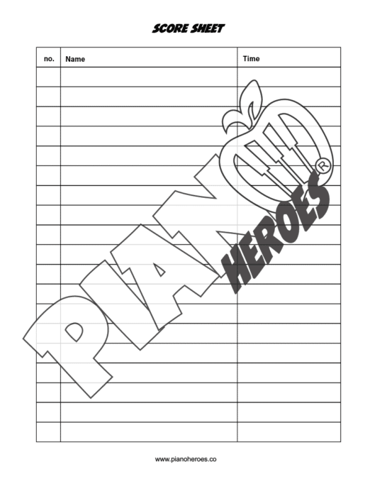 Superhero Treble Note Clip Cards - Piano Heroes