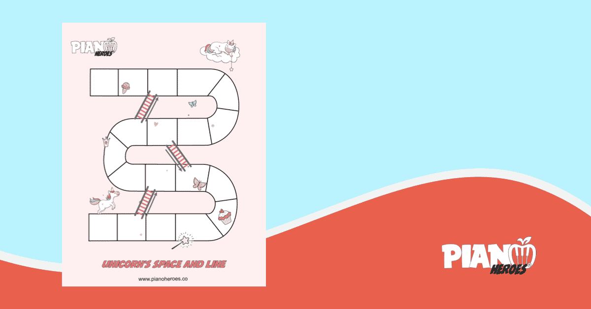 Unicorn’s Line and Space Notes - Piano Heroes