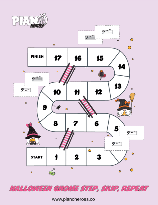 Step Skip Repeat Reinforcing Pre-intervalic Music Reading - Piano Heroes