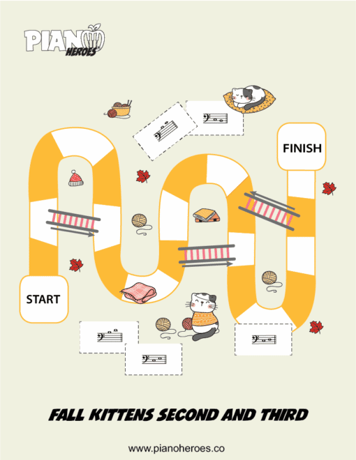 Snowy Holiday Major 2nd and Minor 2nd - Piano Heroes