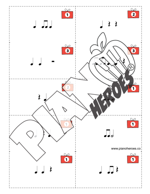 Winter Friend Rhythm Walk - Piano Heroes | Piano Teaching Resources