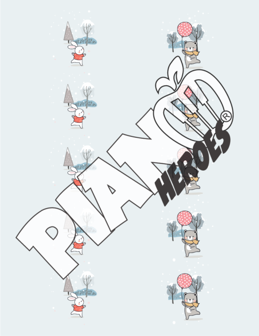 Winter Friend Rhythm Walk - Piano Heroes | Piano Teaching Resources