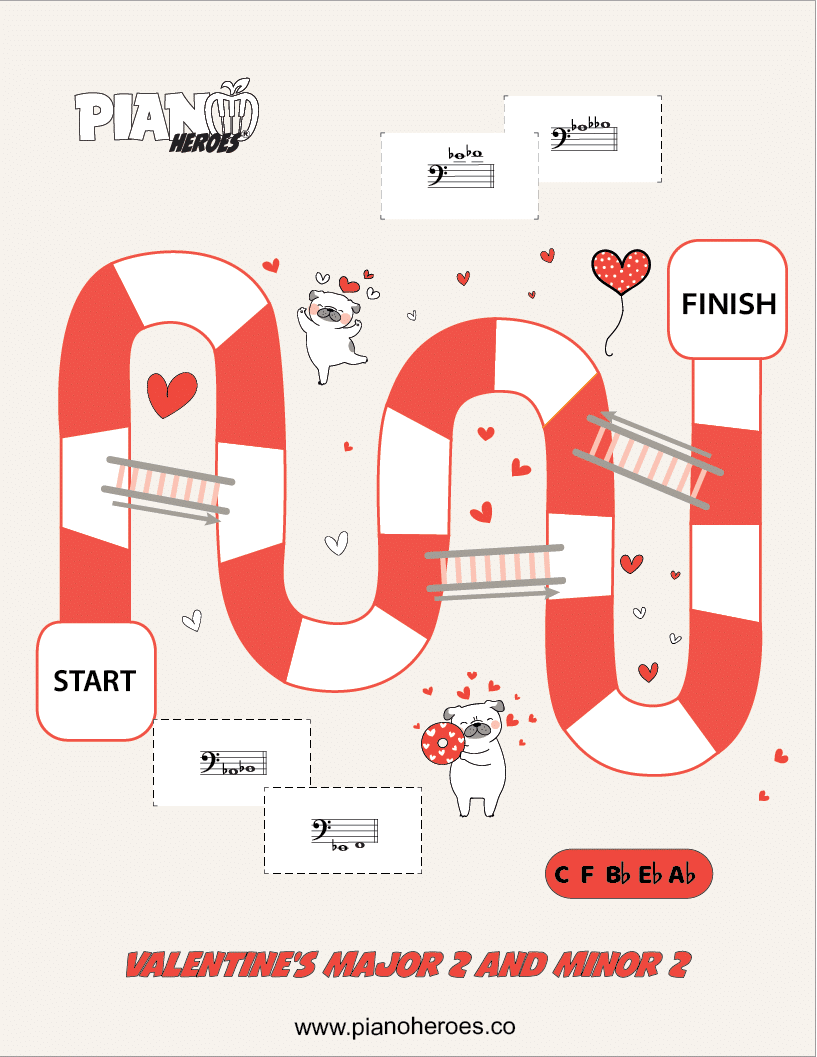 Valentine’s Major and Minor Intervals - Piano Heroes