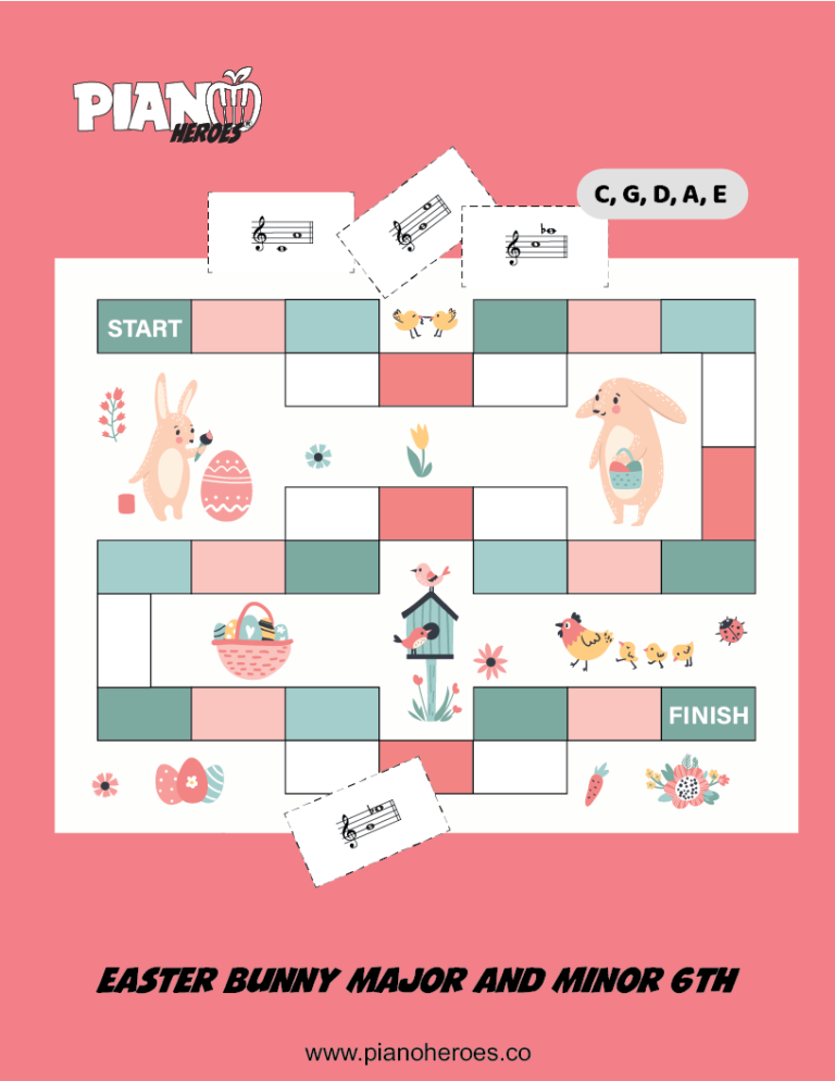 What's New? Easter Bunny Major and Minor 6th - Piano Heroes | Piano ...