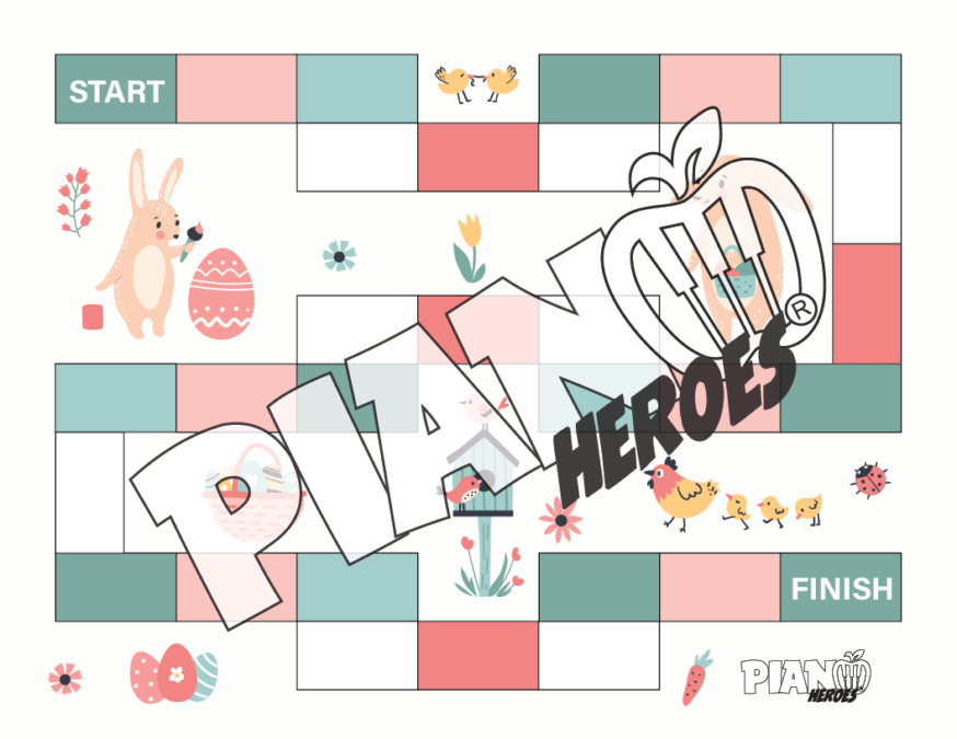 Easter Bunny Major and Minor 6th - Piano Heroes | Piano Teaching Resources