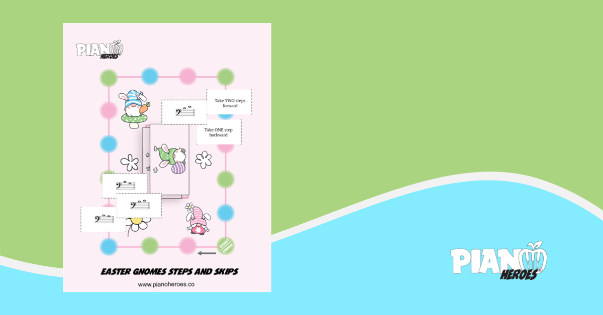 Easter Gnomes Steps and Skips - Piano Heroes